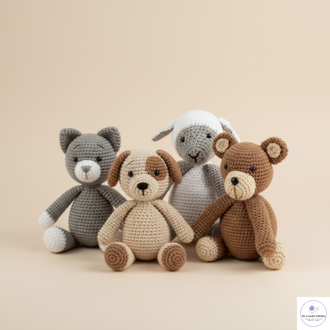 Cute Animal Amigurumi Crochet Pattern Bundle (5 Easy PDF Patterns) – My ...