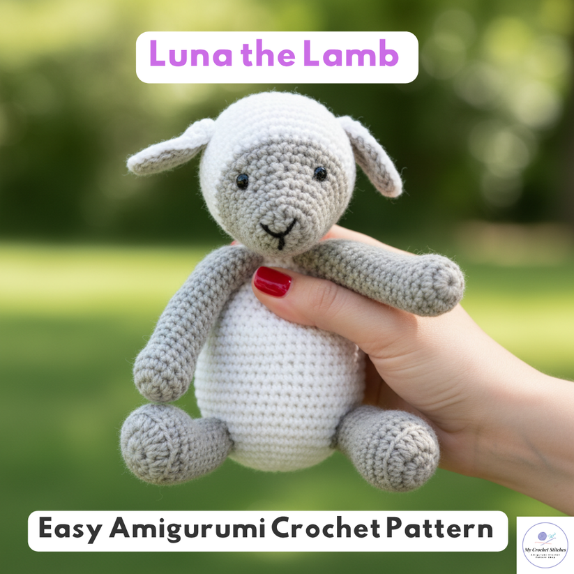 Luna the Lamb Amigurumi Crochet Pattern PDF – My Crochet Stitches