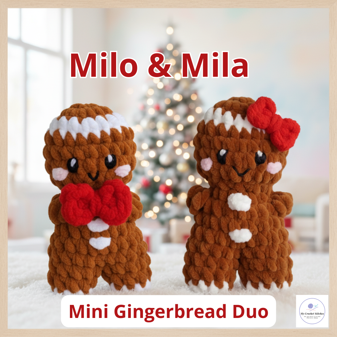 🍪 Mini Gingerbread Duo Crochet Pattern PDF | Milo & Mila Amigurumi – My ...