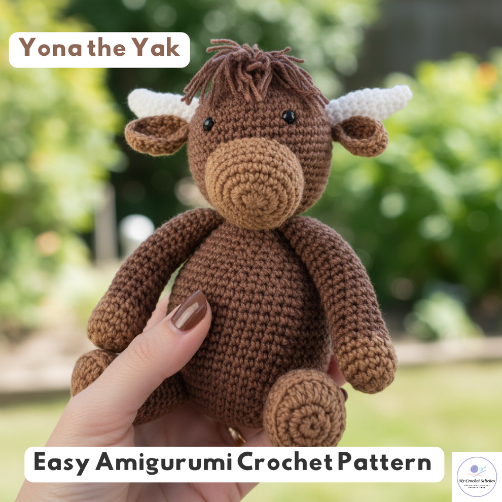 Yona the Yak Amigurumi Crochet Pattern PDF – My Crochet Stitches